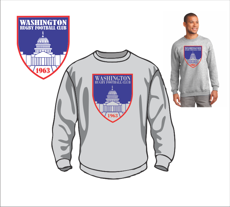 wrfc traditional crew sweatshirt | Wild Haggis Sports | Team Store