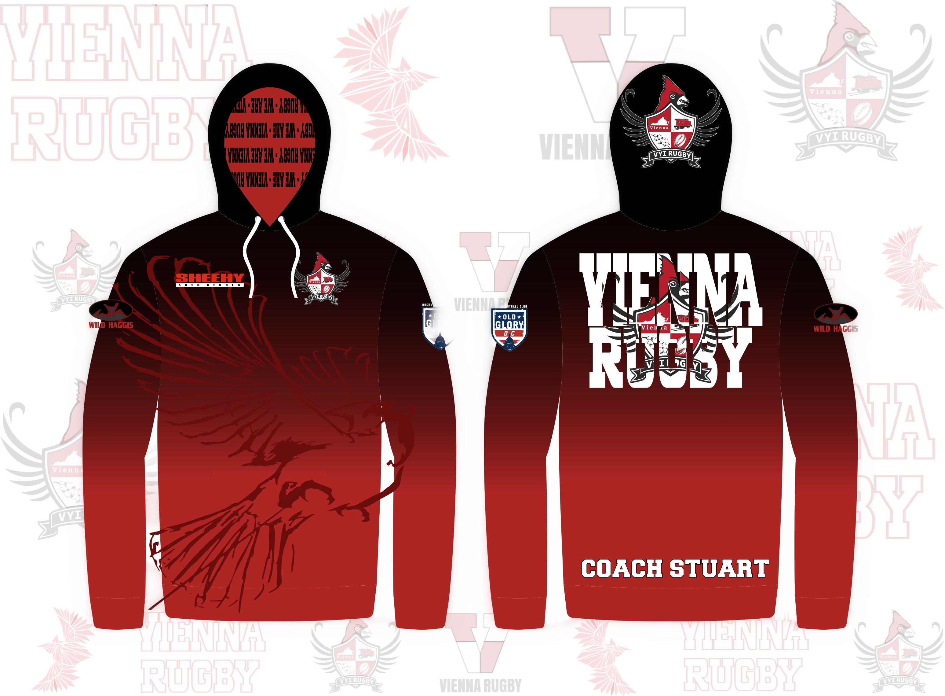 Vienna Rugby custom hoodie | Wild Haggis Sports | Team Store